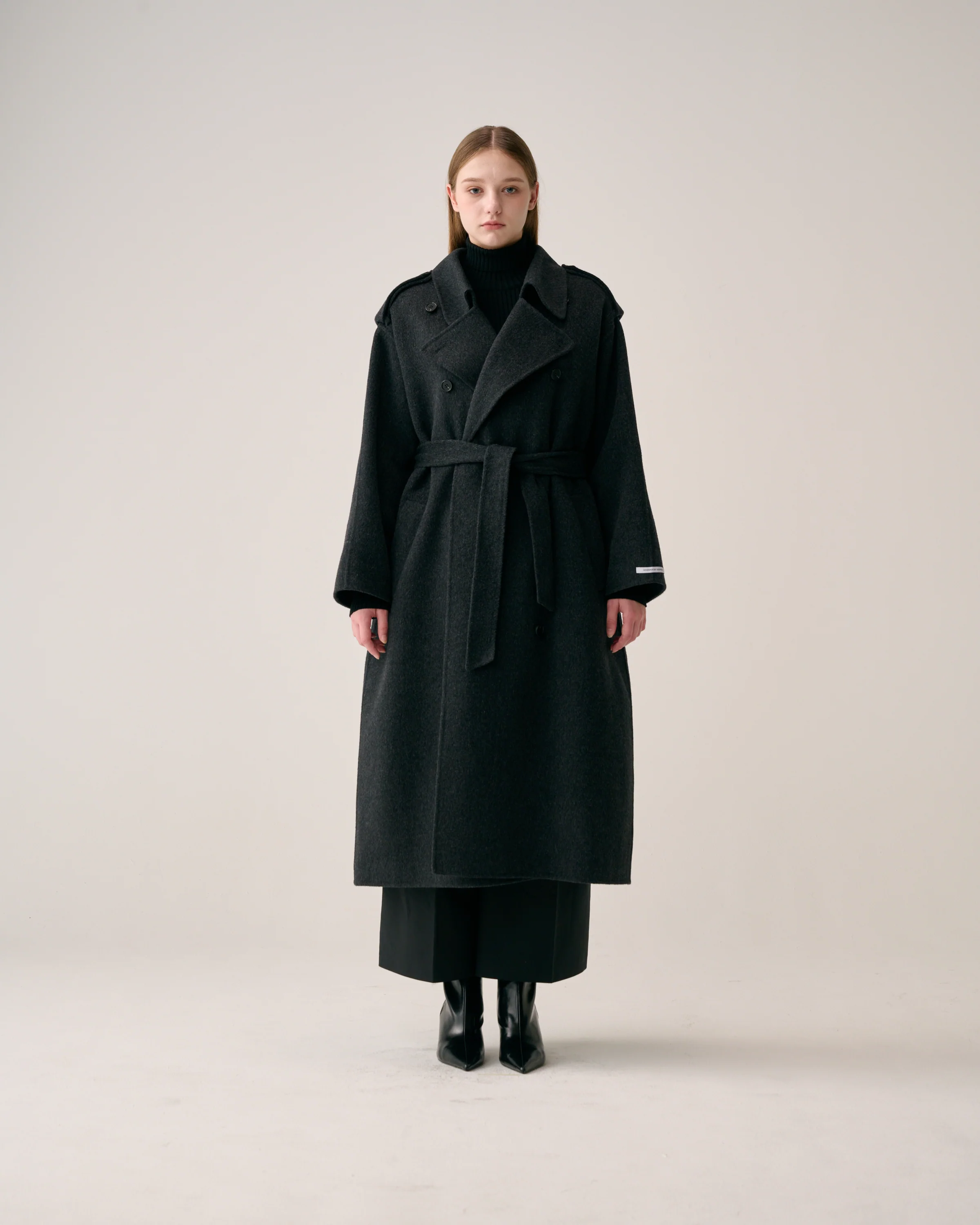 ODD CIRKUS(오드서커스) | 실시간 인기 스타일 | French Shoulder Strap Long Coat | 온더룩