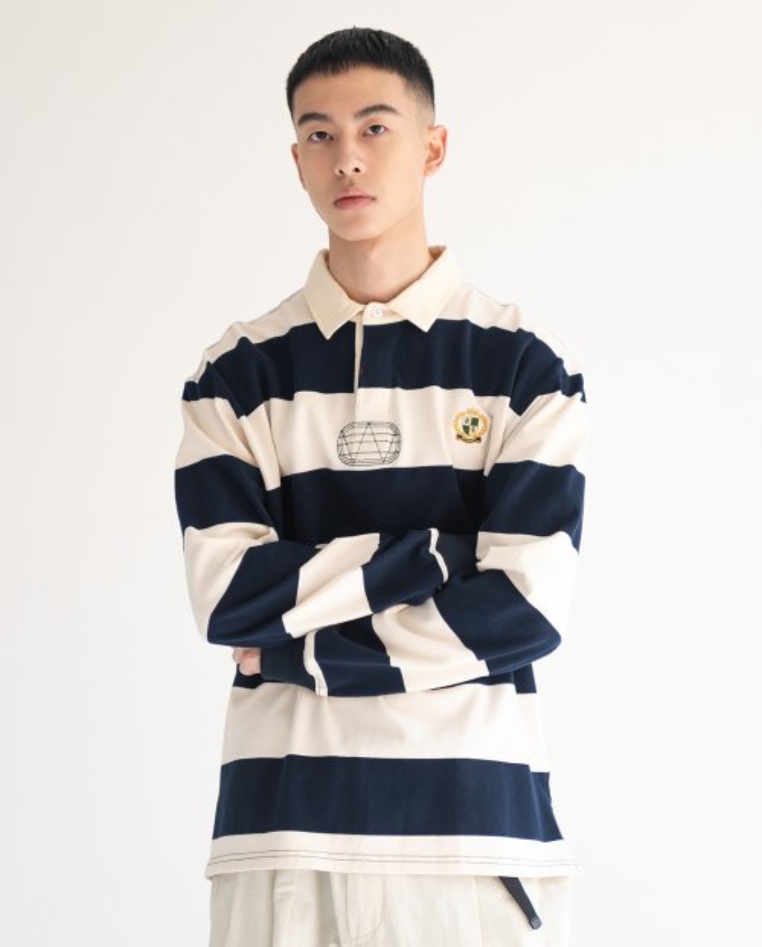 SLOWBOY(슬로우보이) | 실시간 인기 스타일 | [슬로우보이X아웃스탠딩]21FW OVERSIZED LOGO RUGBY ...