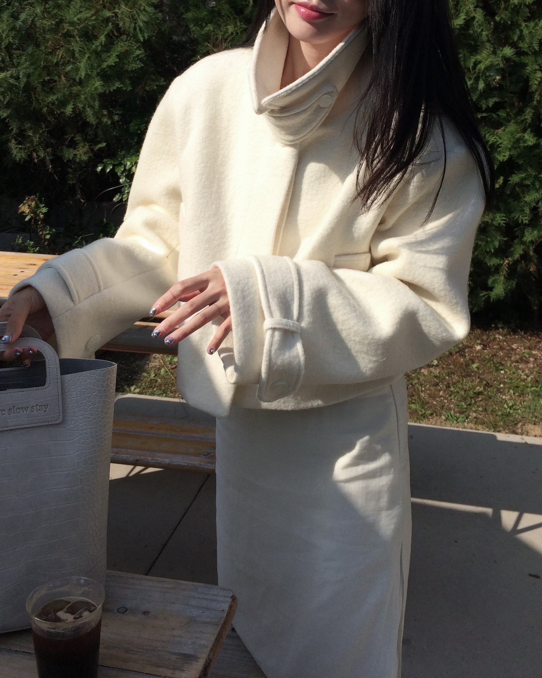 ORCHIDBLOOM(오키드볼륨) | 실시간 인기 스타일 | high neck short ct (2col) | 온더룩