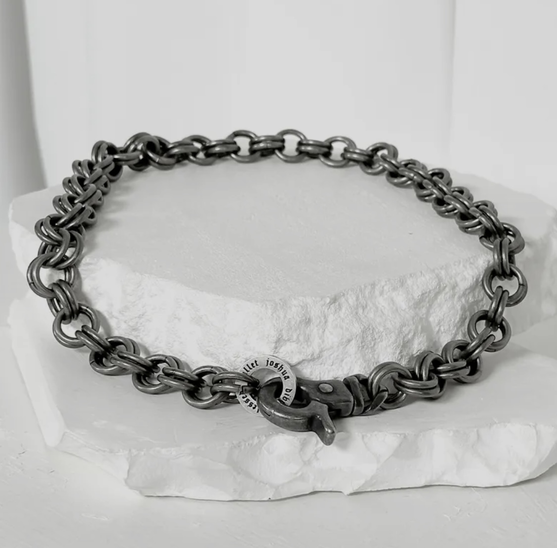 BLESSED BULLET(블레스드 뷸렛) | 실시간 인기 스타일 | 12mm 리뉴얼 더블 오체인 링크 목걸이 | 온더룩