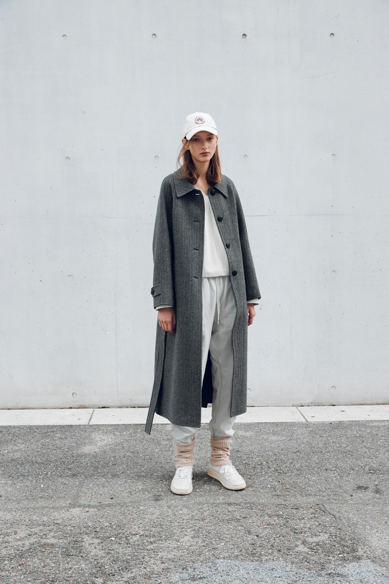 NUVO 10(누보텐) | 실시간 인기 스타일 | classic herringbone handmade coat (grey) | 온더룩