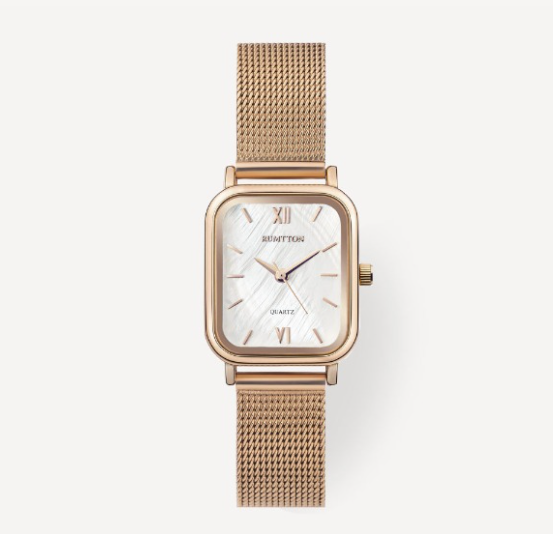 rumtton(럼튼) | 실시간 인기 스타일 | Harbor mesh watch (하버 메쉬 워치) White Rose Gold ...