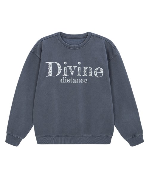 DIVINE DISTANCE(디바인디스턴스) | 실시간 인기 스타일 | DD 가먼트 맨투맨 [블루] | 온더룩