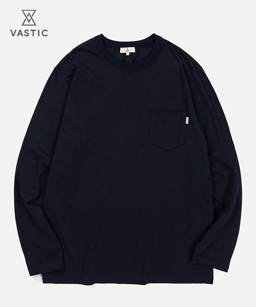 Vastic(바스틱) | 실시간 인기 스타일 | 베이직 포켓 롱 슬리브_블랙 | 온더룩