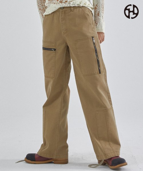 HEDER HELEN(헤더헬렌) | 실시간 인기 스타일 | MELONY DYING WIDE PANTS BEIGE | 온더룩