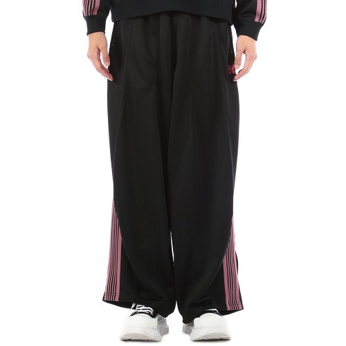 NEEDLES(니들스) | 실시간 인기 스타일 | 22FW 로고 자수 HD 폴리 스무스 트랙 팬츠 LQ233 BLACK | 온더룩