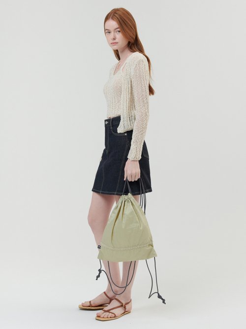 oh L(오앨) | 실시간 인기 스타일 | DRAWSTRING BAG_OLIVE | 온더룩