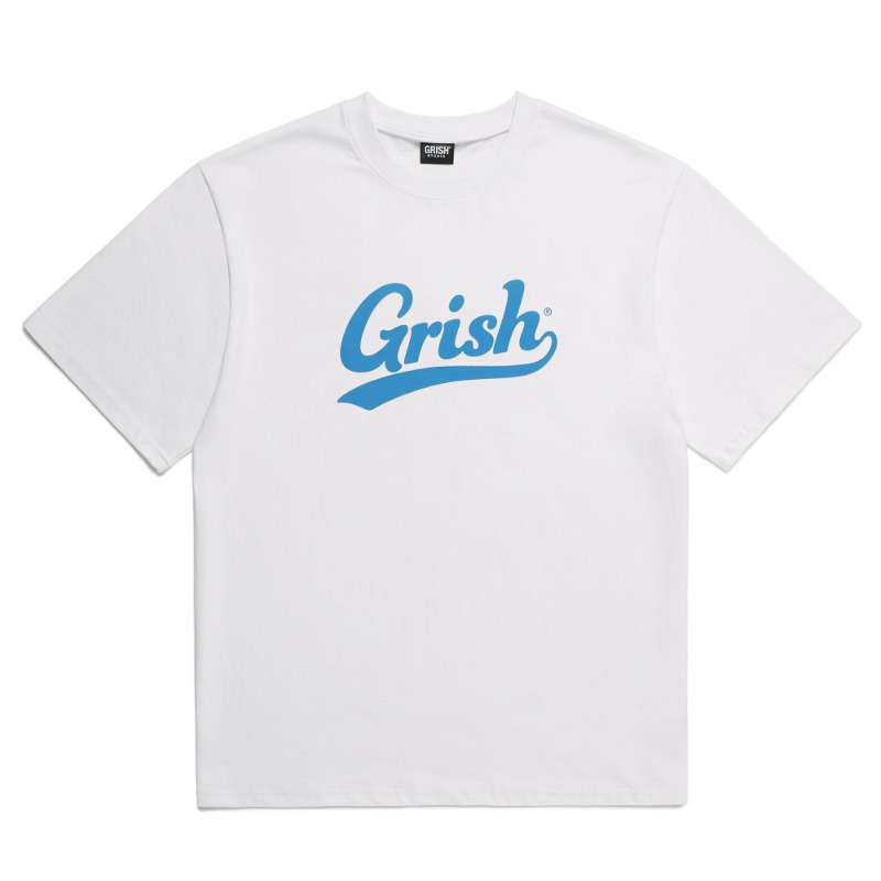 GRISH(그리쉬) | 실시간 인기 스타일 | GRISH LETTERING LOGO T-SHIRTS WHITE | 온더룩