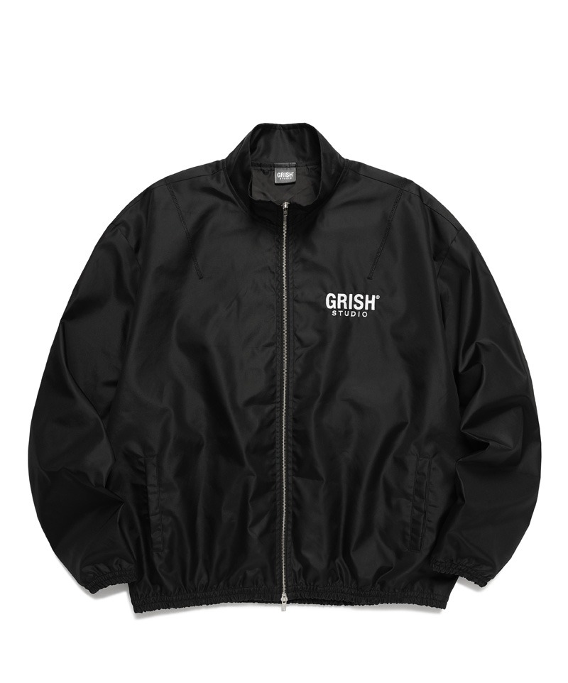 GRISH(그리쉬) | 실시간 인기 스타일 | G-LOGO NYLON JACKET BLACK | 온더룩