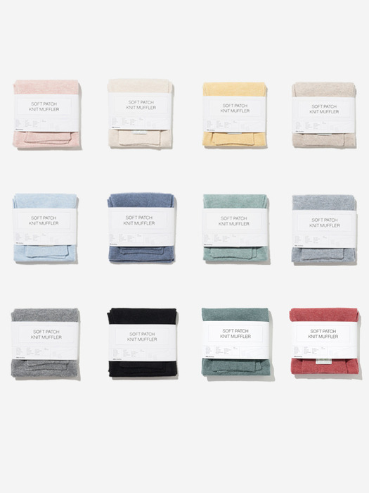 Millo Archive(밀로 아카이브) | 실시간 인기 스타일 | Soft Patch Knit Muffler [12 Color ...