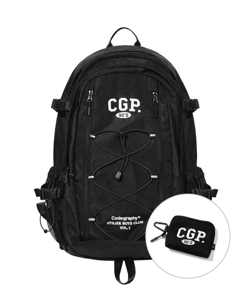CODEGRAPHY (코드그라피) | 실시간 인기 스타일 | CGP 아치 로고 백팩_블랙 | 온더룩