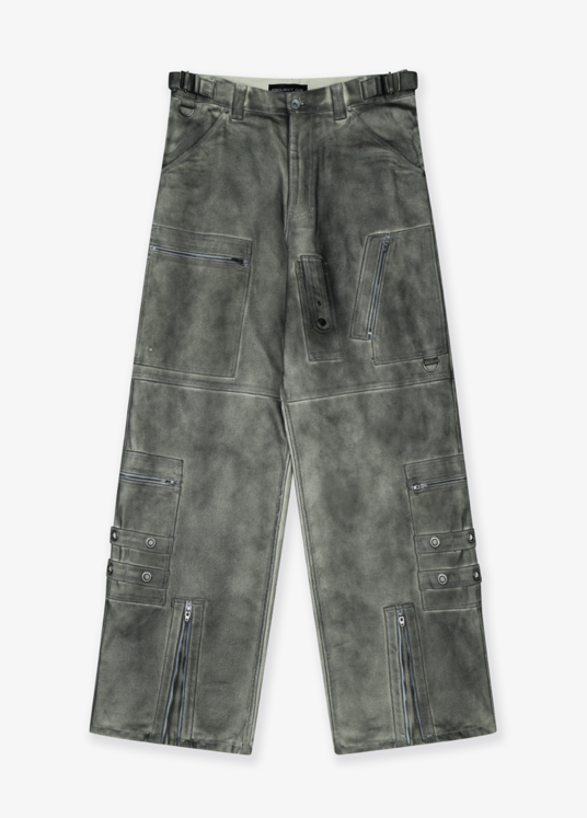 PROJECT G/R(프로젝트지알) | 실시간 인기 스타일 | FLIGHT DENIM PANTS - DUST GREY | 온더룩