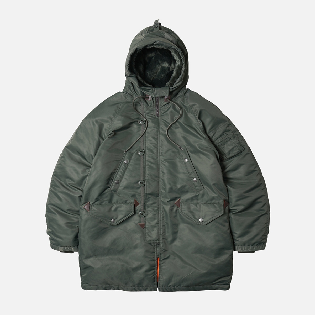 FRIZMWORKS(프리즘웍스) | 실시간 인기 스타일 | Heavy nylon N3B parka _ sage green | 온더룩