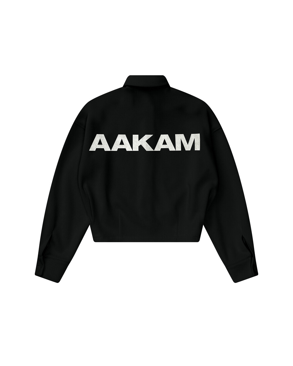 AAKAM(아캄) | 실시간 인기 스타일 | Printed Crop Jacket (Black) | 온더룩