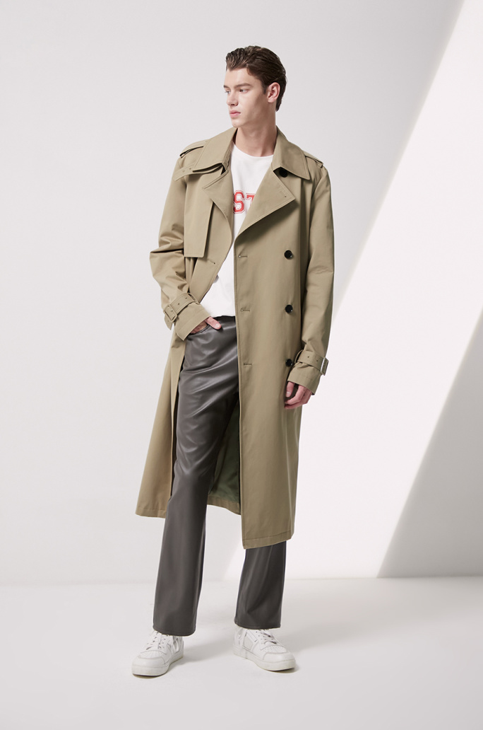 SYSTEM homme(시스템 옴므) | 실시간 인기 스타일 | [PARIS] 벨티드 트렌치 코트 | 온더룩