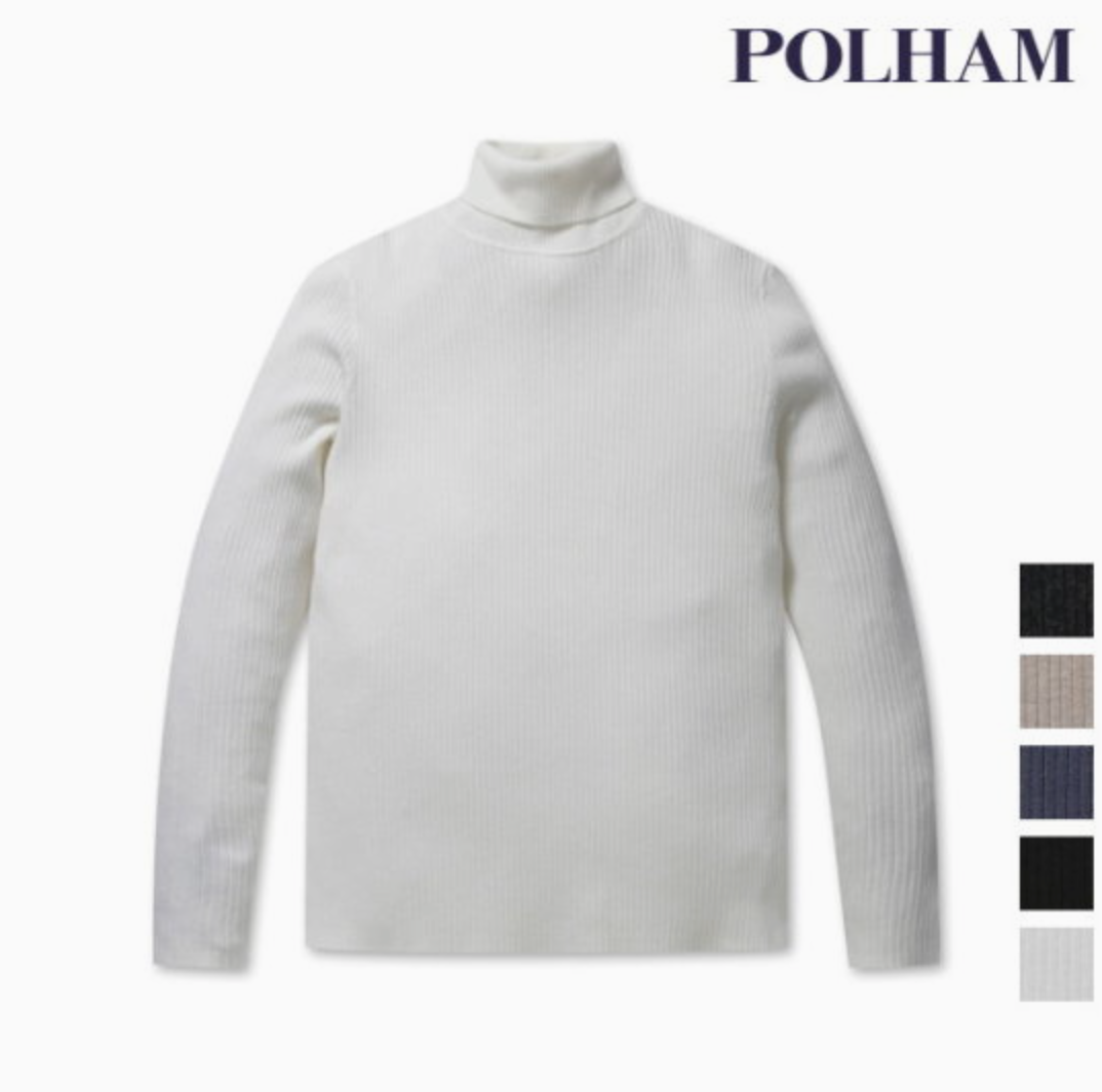 POLHAM(폴햄) | 실시간 인기 스타일 | 남성 립 터틀 스웨터_PHB4EU1050 | 온더룩