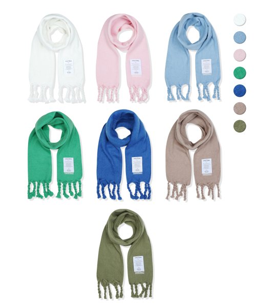 VETEZE(베테제) | 실시간 인기 스타일 | 스튜디오 트위스티드 롱 머플러 (7컬러) Studio Twisted Long Muffler (7color) | 온더룩