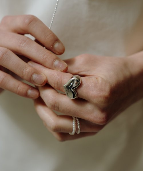 TOU(티오유) | 실시간 인기 스타일 | SD017 Bold heart ring | 온더룩