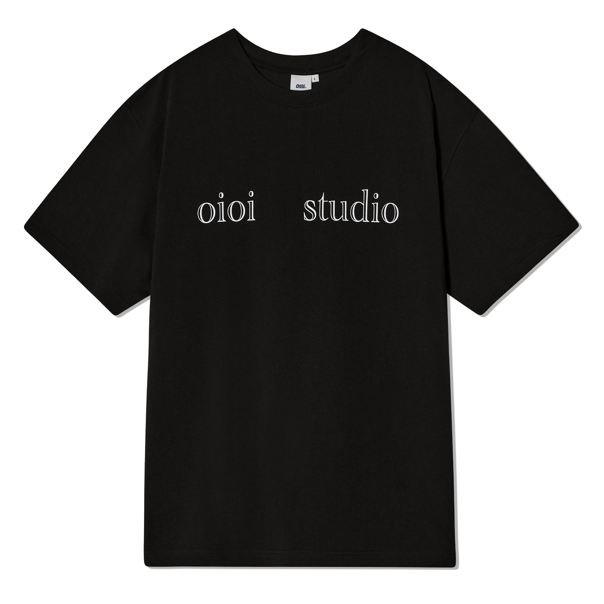 OiOi(오아이오아이) | 실시간 인기 스타일 | LAYERED LOGO BASIC T-SHIRT BLACK | 온더룩