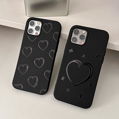 mazzzzy | 실시간 인기 스타일 | signature heart case (black) | 온더룩