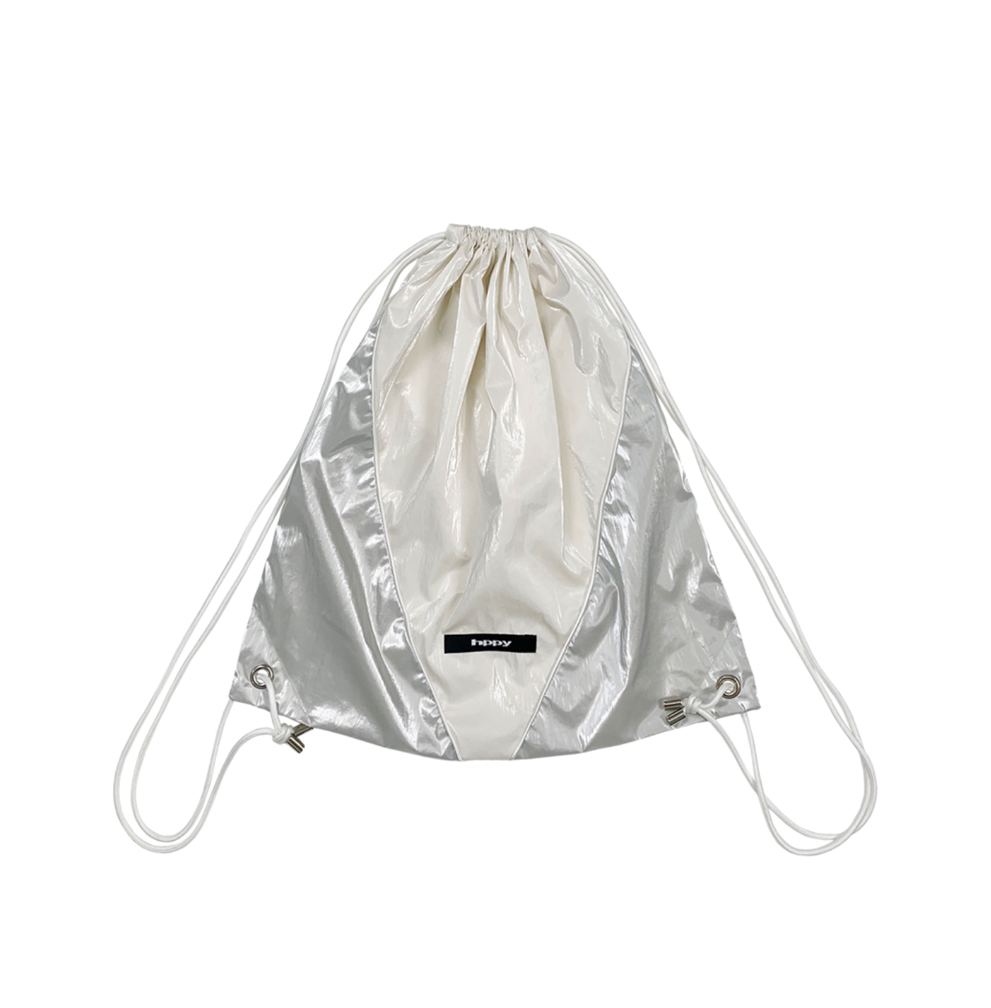 hppy(히피) | 실시간 인기 스타일 | GLOSSY STRING BACKPACK - IVORY | 온더룩