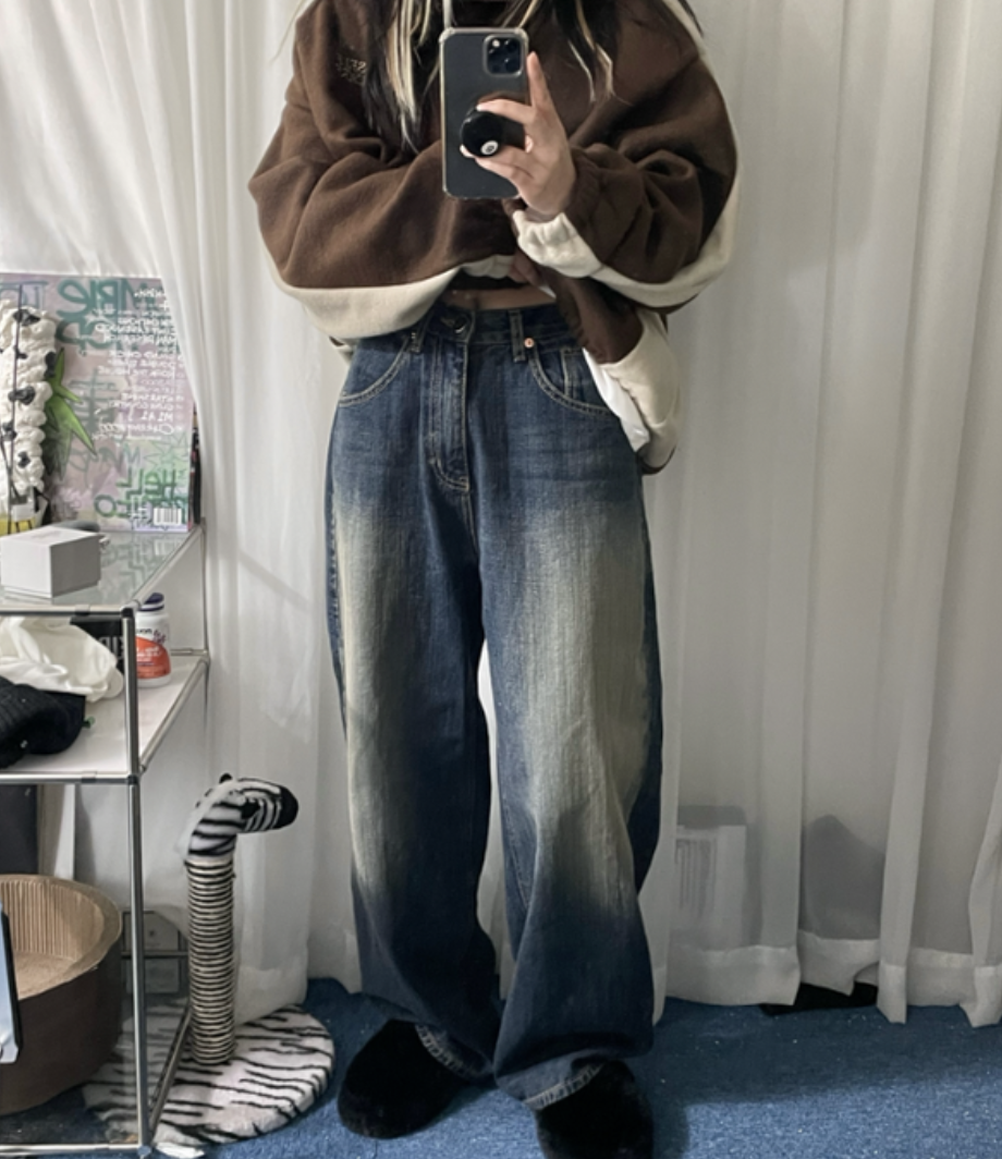 OPM(오피엠) | 실시간 인기 스타일 | Retro wide denim pants | 온더룩