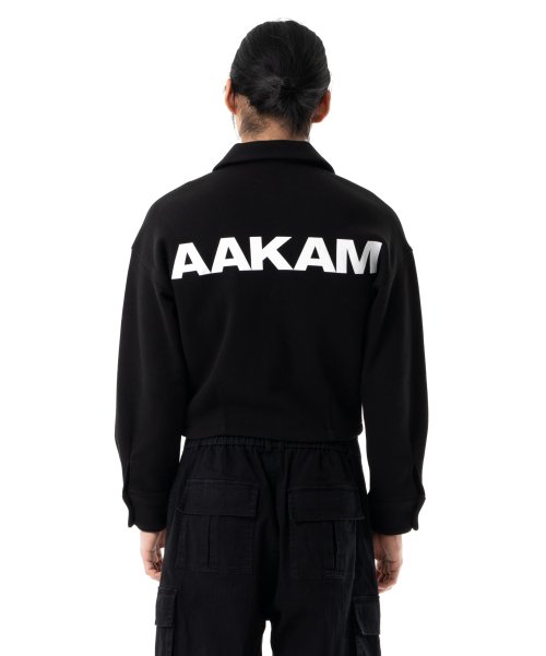 AAKAM(아캄) | 실시간 인기 스타일 | Printed Crop Jacket (Black) | 온더룩