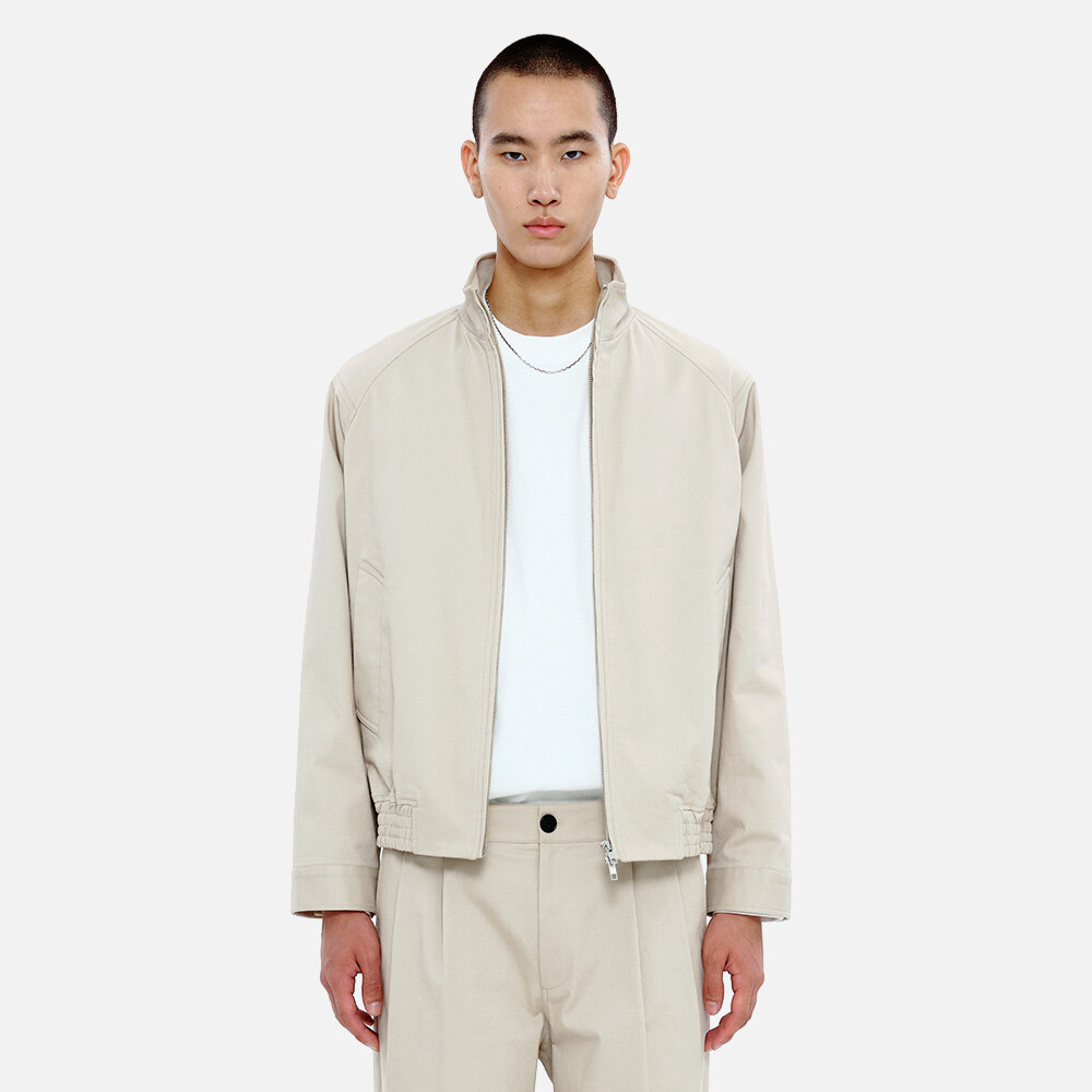 essential by eql(에센셜바이이큐엘) | 실시간 인기 스타일 | Cotton Harrington Jacket (Light Beige) | 온더룩