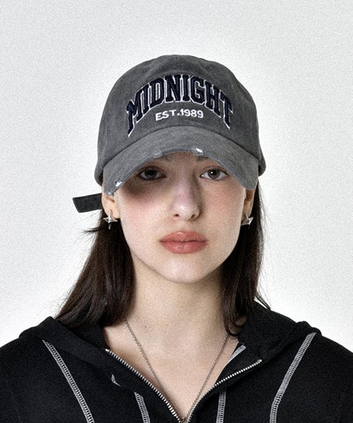 MIDNIGHT MOVE(미드나잇 무브) | 실시간 인기 스타일 | damage cap (dark grey) | 온더룩