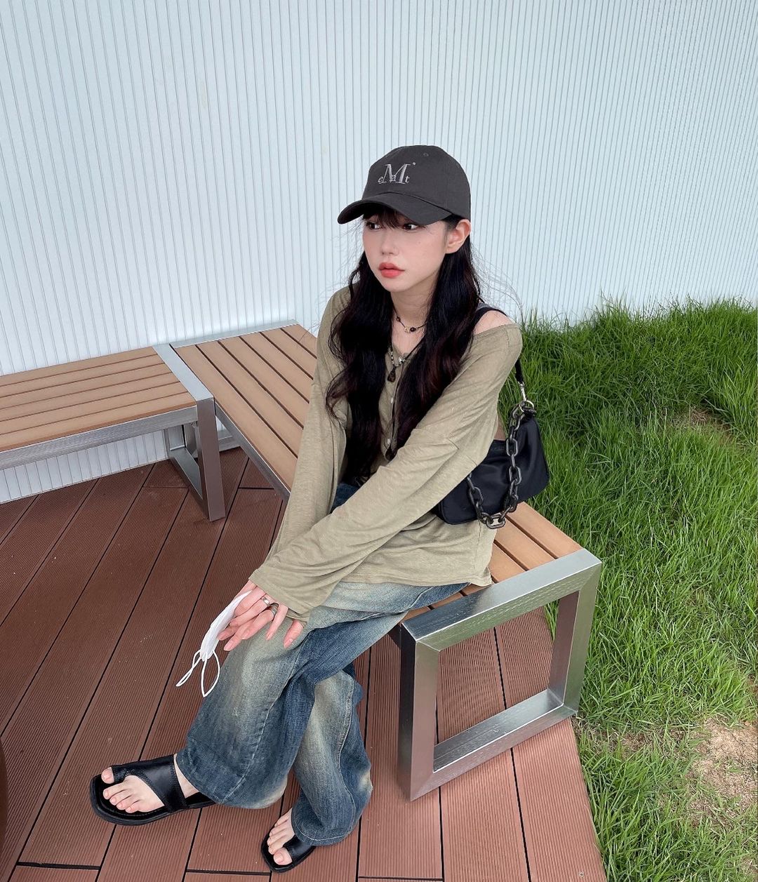 @h._.vely님의 레트로 스타일 | 크리에이터 룩북은 온더룩